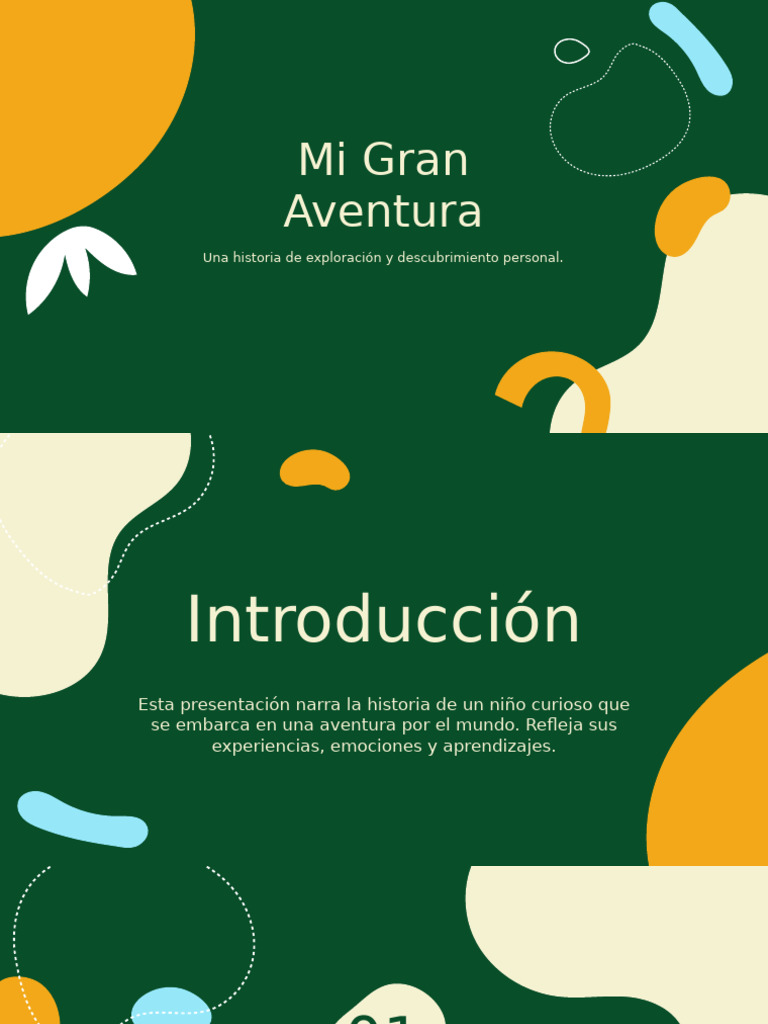 Mi Gran Aventura: Exploración y Aprendizaje | PDF