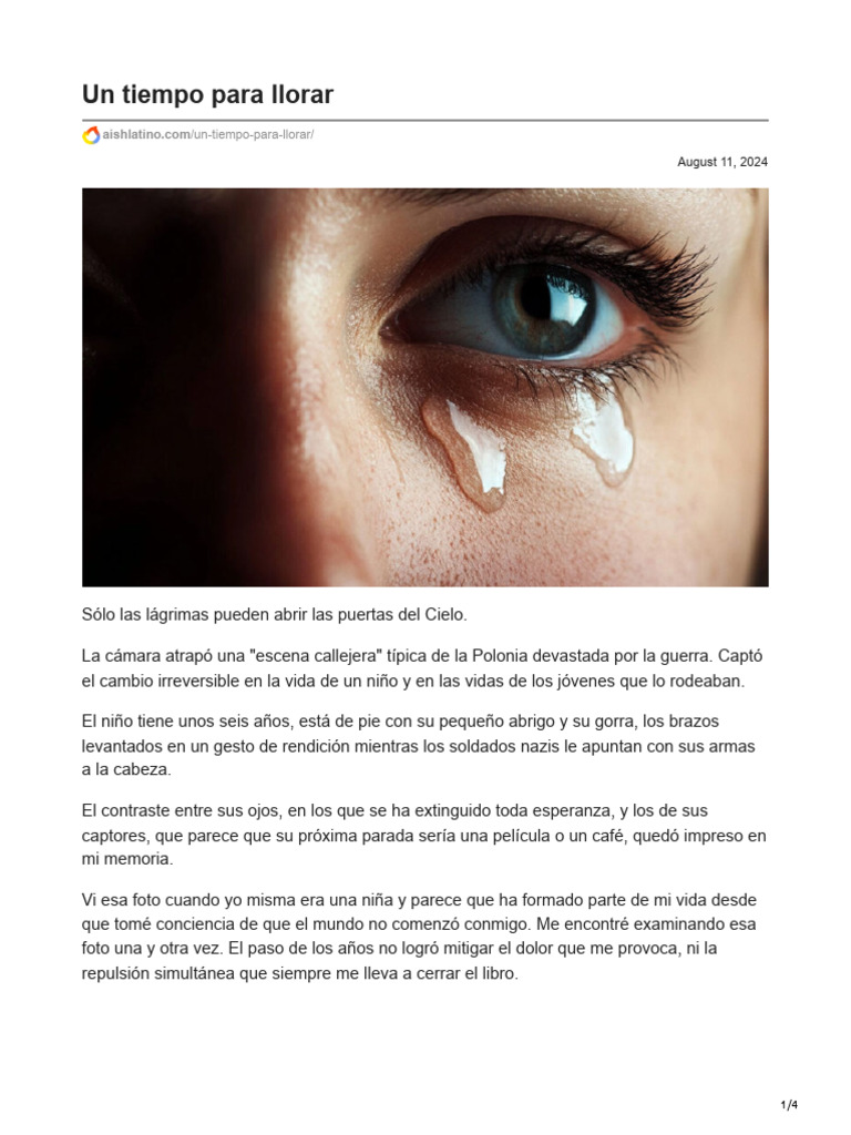 Un Tiempo para Llorar | PDF