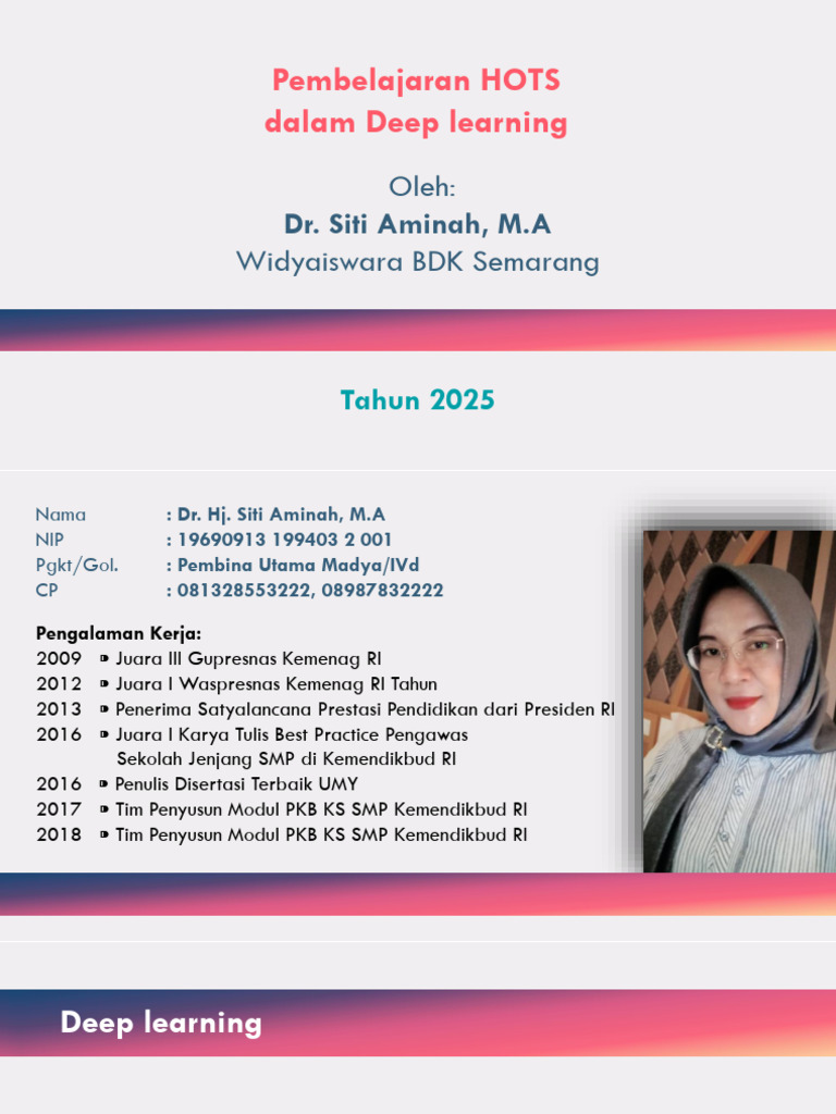 Implementasi HOTS Dalam Deeplearning | PDF