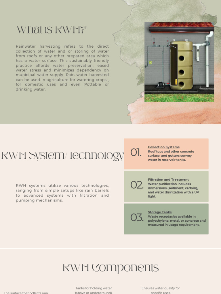 Rainwater Harvesting (RWH) | PDF | Water | Hydraulic Engineering