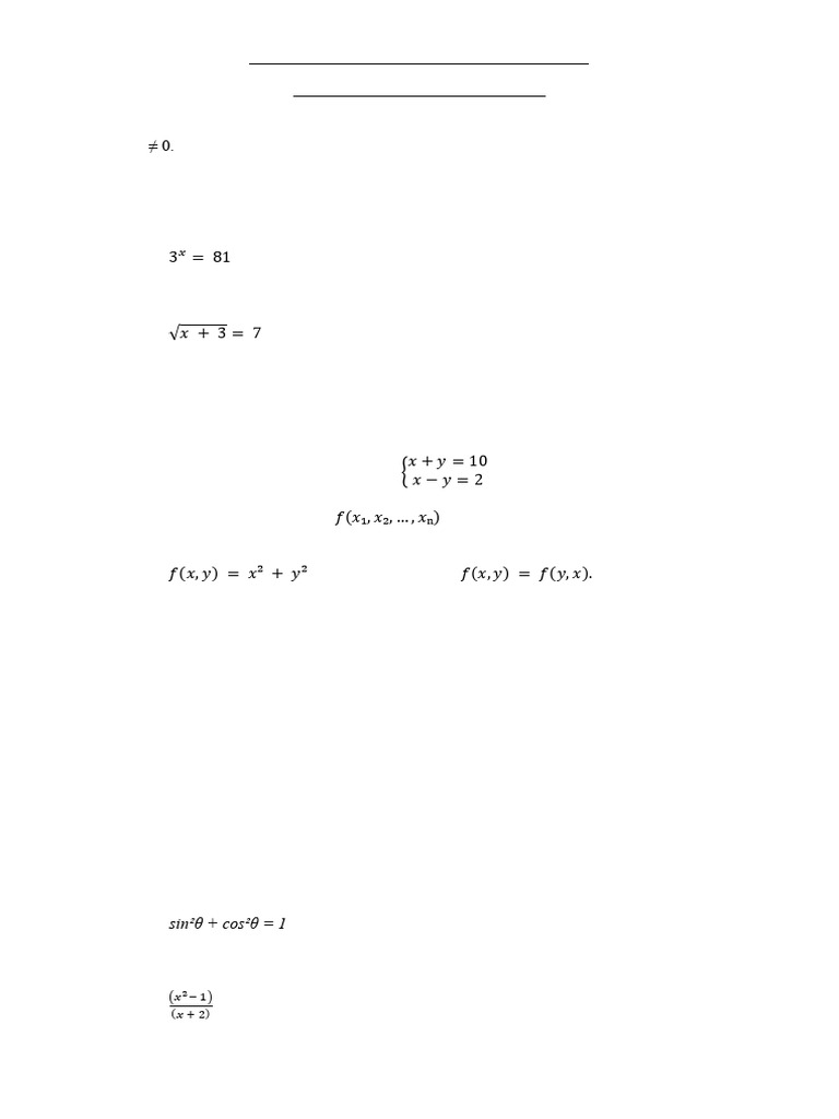 Most Important Definition 10th Class | PDF | Equations | Variable ...