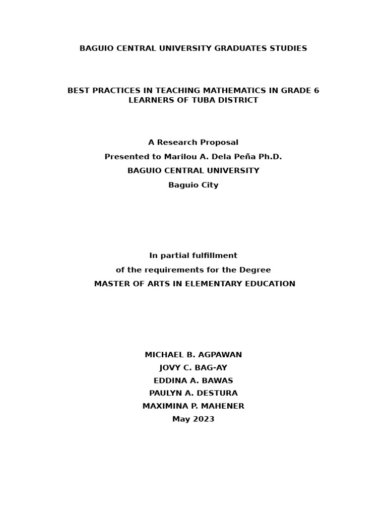 Best Practices Math Final | PDF | Mathematics | National Council Of ...