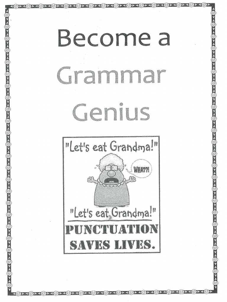 Become A Grammar Genius Booklet | PDF