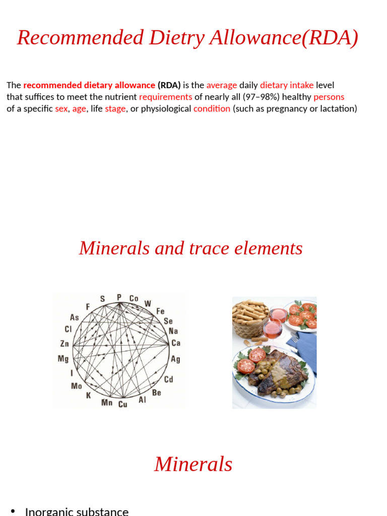 Lec - 6 Minerals and Trace Element. BiochemistrY | PDF | Nutrients ...