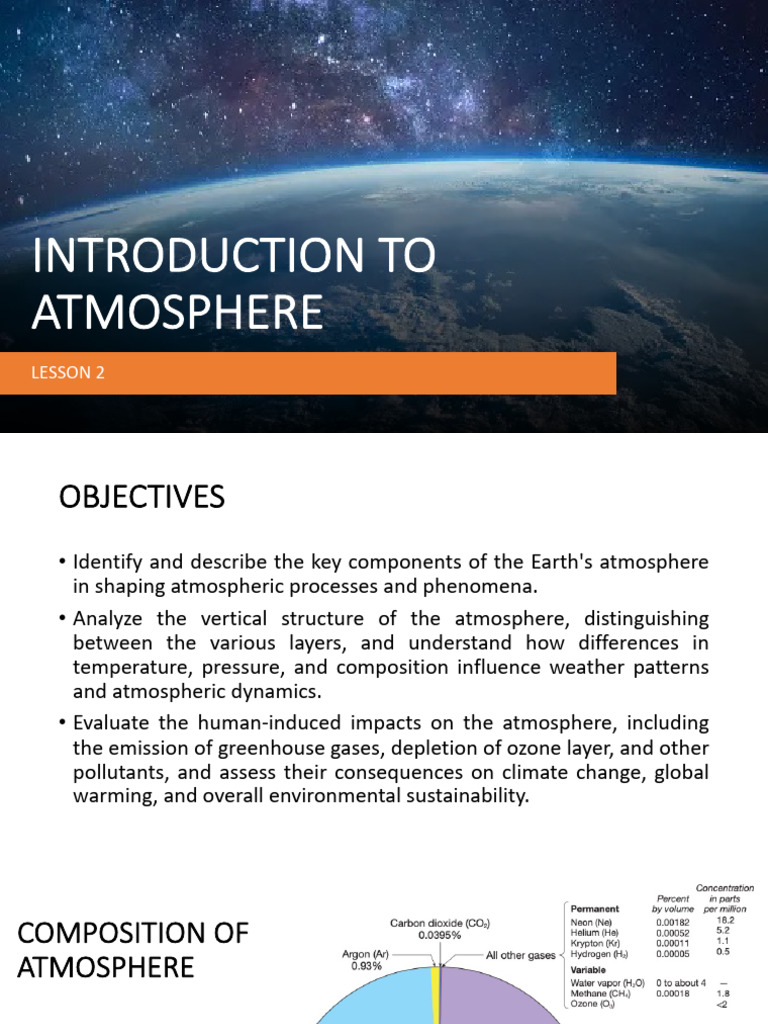 Lesson 2 - Atmosphere and Temperature | PDF | Atmosphere Of Earth ...