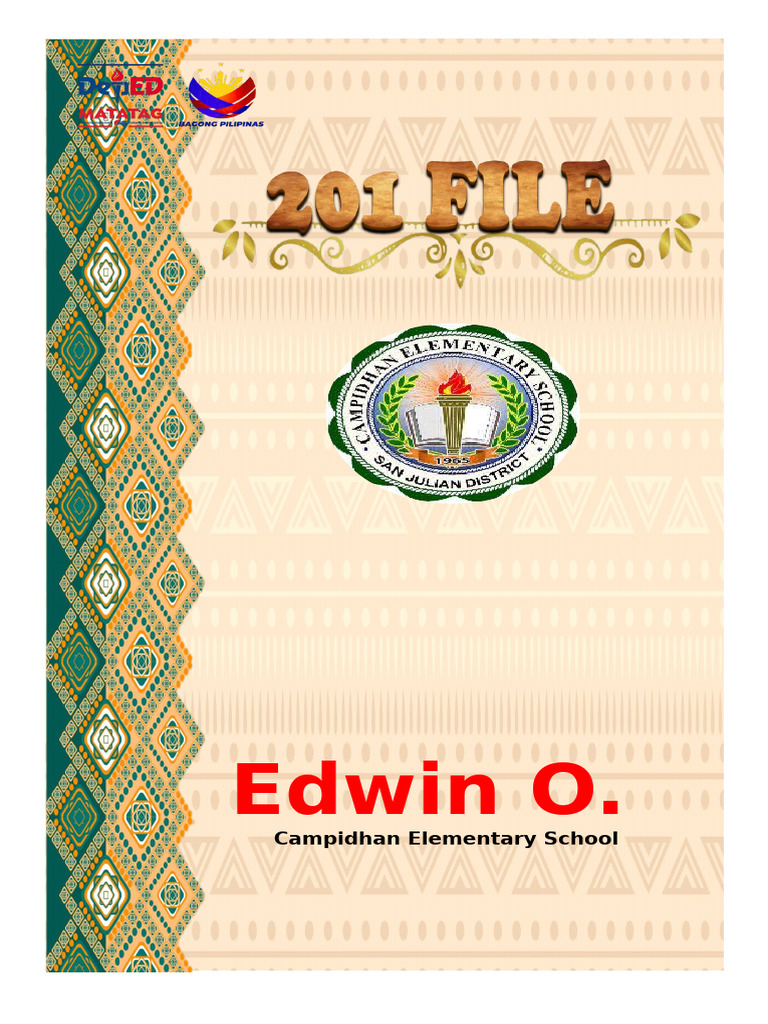 cover page for 201 file | PDF