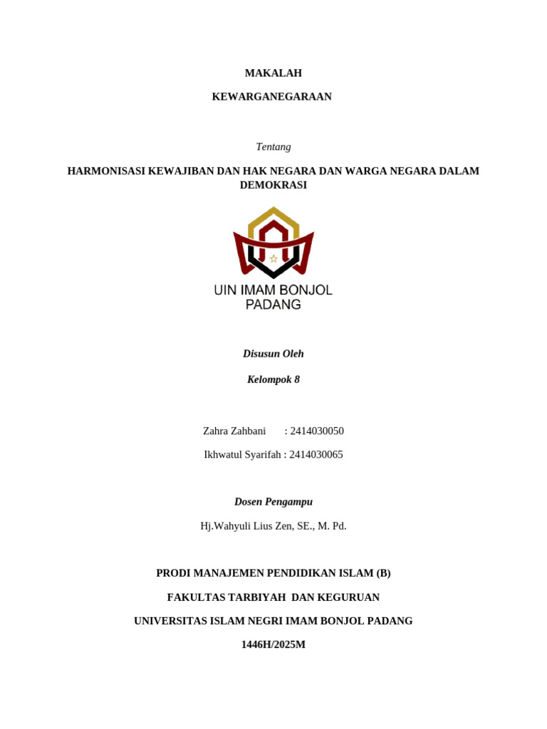 Makalah PPKN Kel 8 | PDF