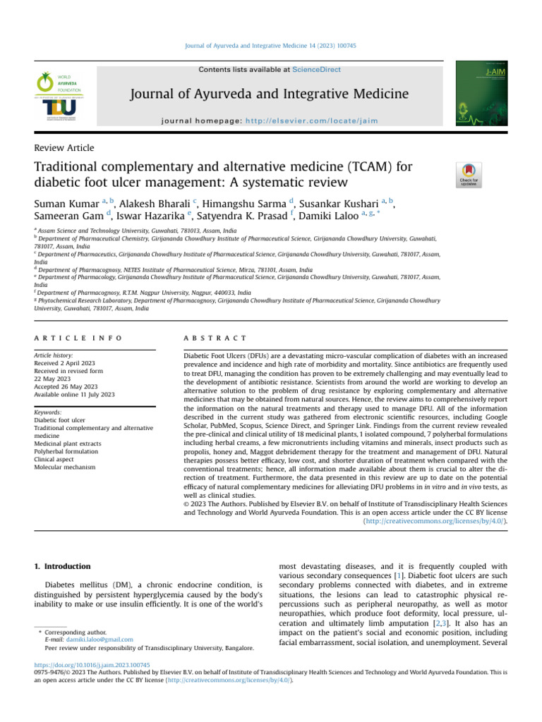 Traditional Complementary and Alternative Medicine | PDF | Wound ...