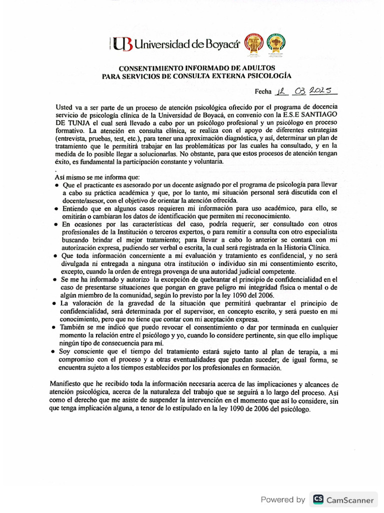 Consentimiento Jefferson Hernán Garcia | PDF