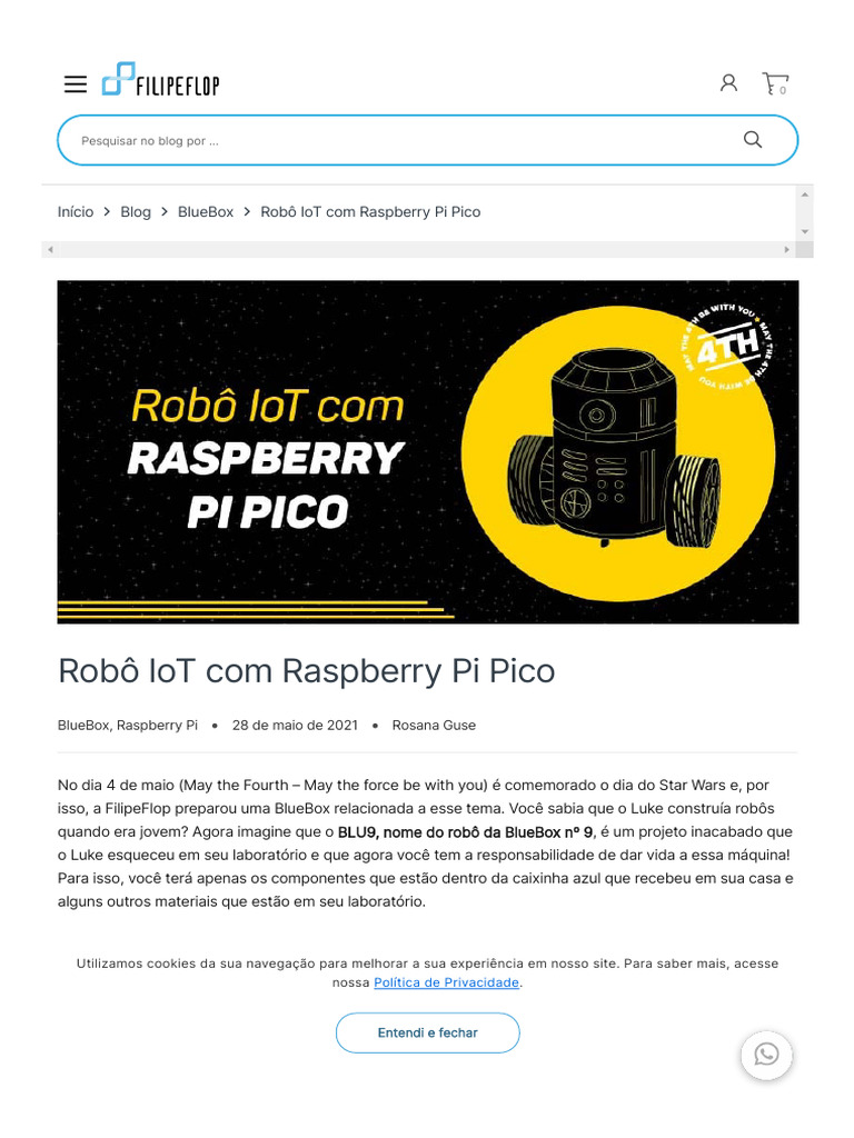 BlueBox - Robô IoT com Raspberry Pi Pico - FilipeFlop | PDF | Robô ...
