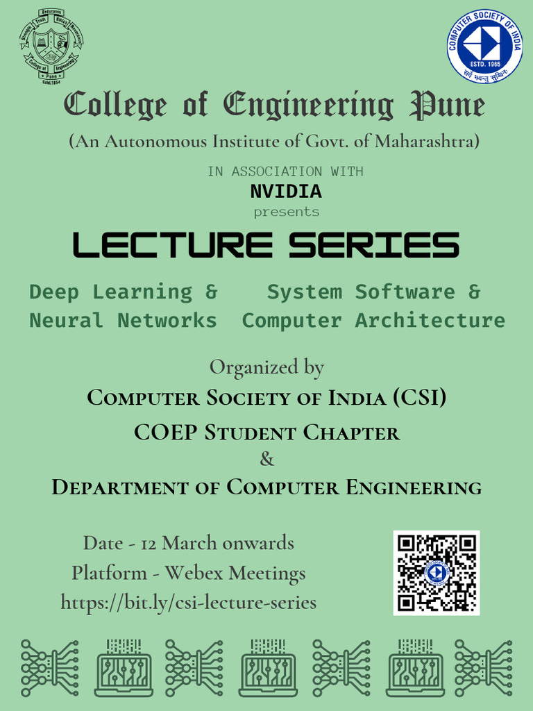 Lecture Series Brochure Coep Computer Society | PDF | Engineering