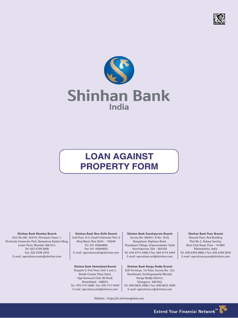 Loan Against Property Form With Barcode | PDF | Banks | Identity Document