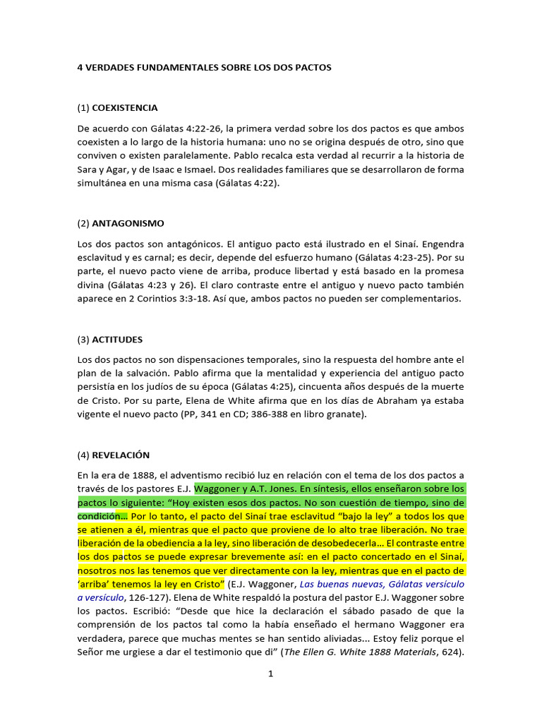 Pacheco 2 Pactos | PDF | Creencia religiosa y doctrina | Contenido bíblico