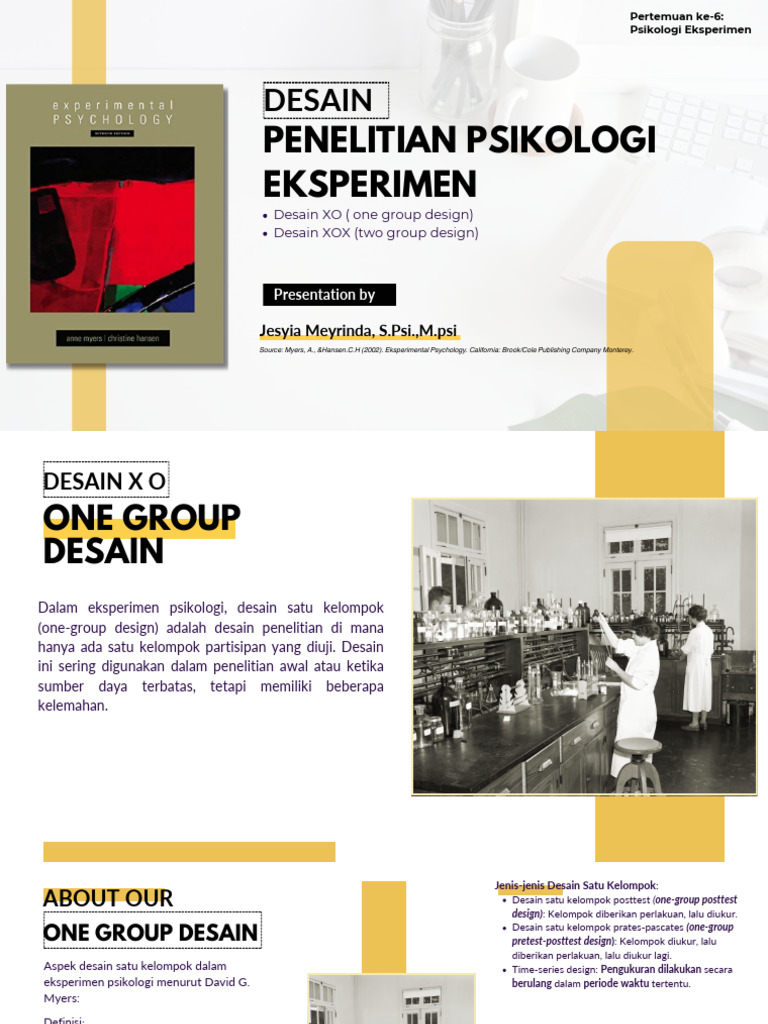 Pertemuan Ke-6 Psikologi Eksperimen | PDF