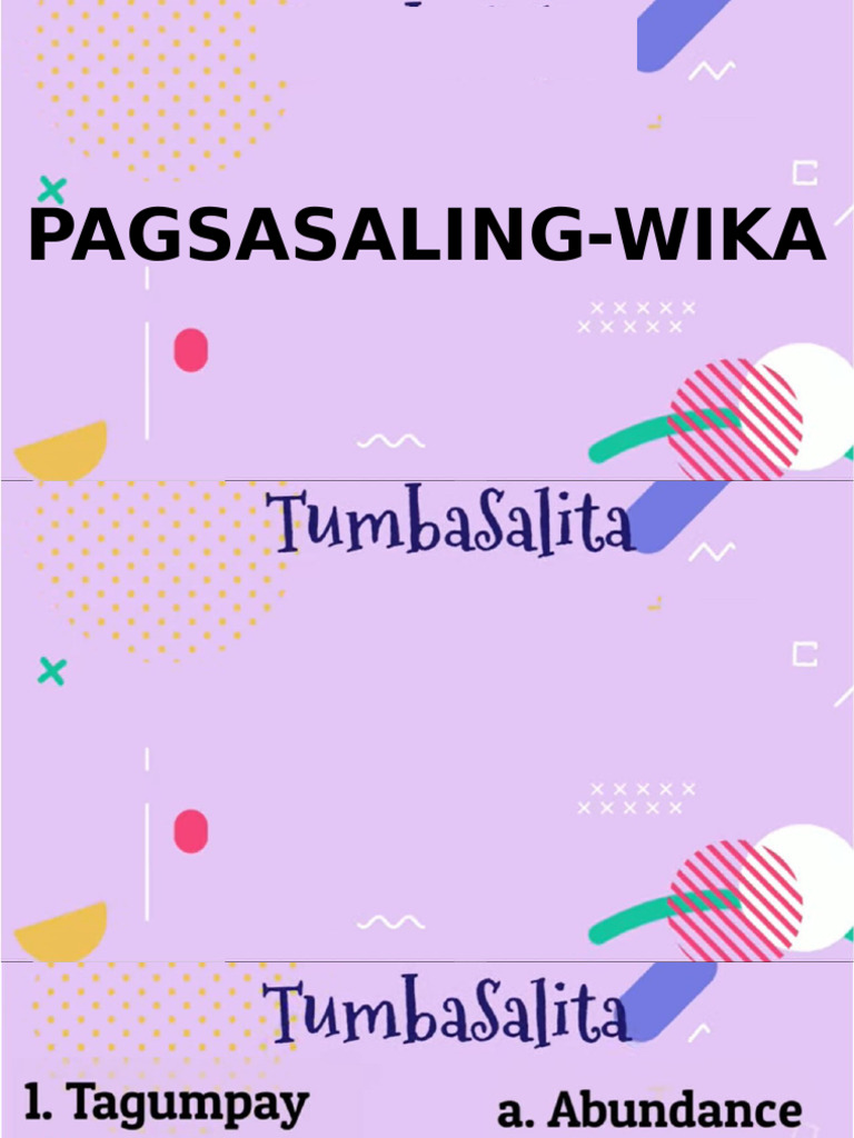 PAGSASALING-WIKA | PDF