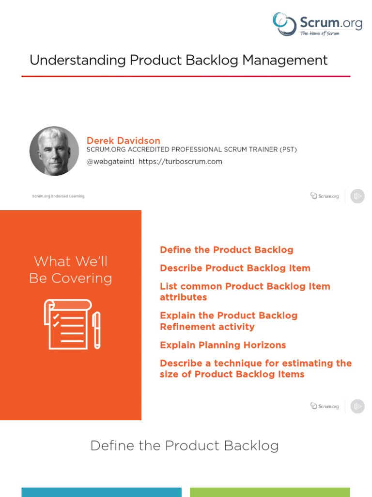Understand Product Backlog Management Slides | PDF | Scrum (Software ...