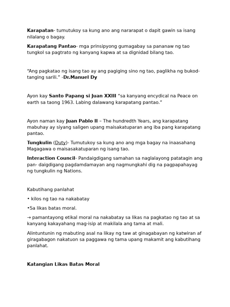 Esp 2nd Quarter Reviewer G9 | PDF