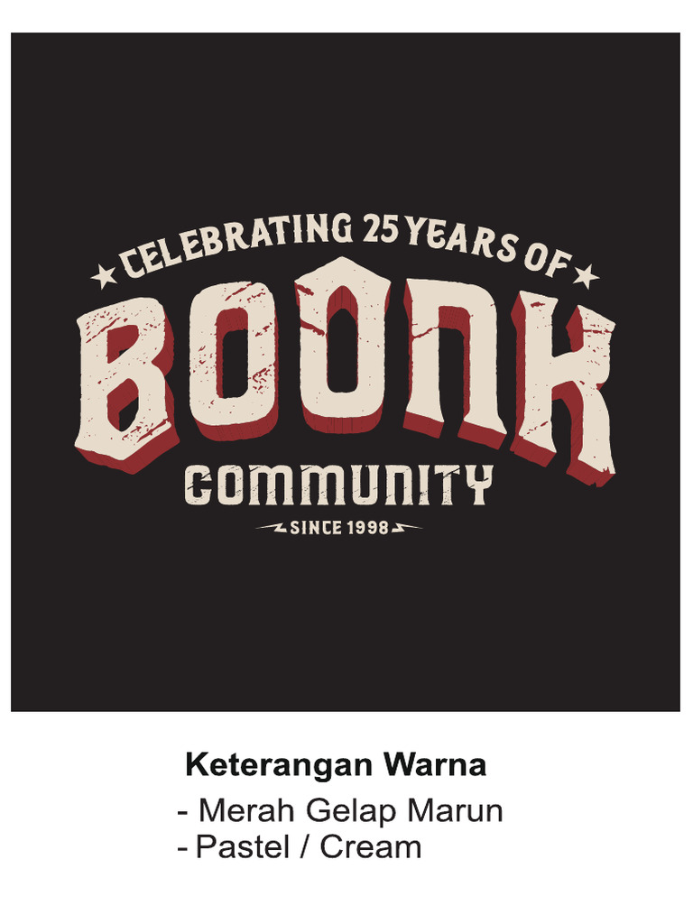 Logo Kaos Boonk Community 25th | PDF