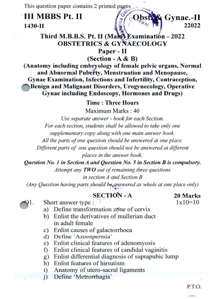 PDF - Obg Main 2 | PDF