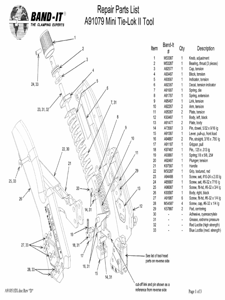 A91079 Mini Tie Lok II Tool | PDF