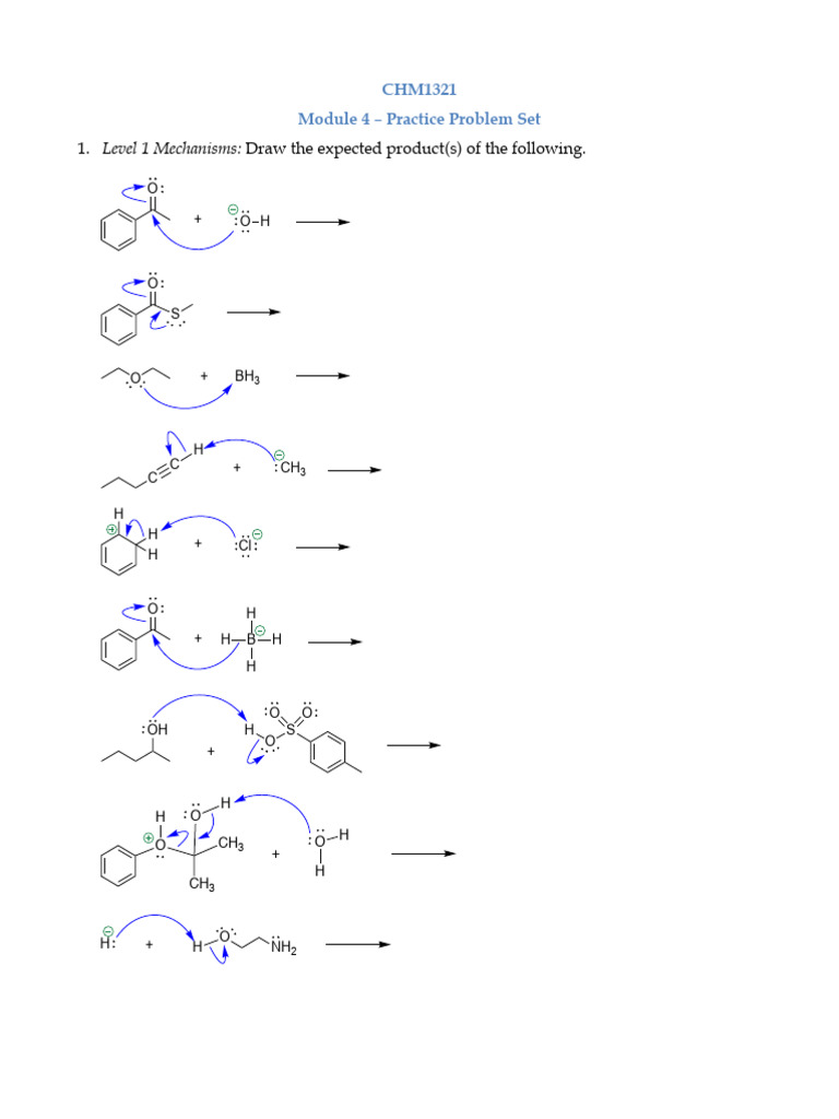 Module 4 Practice Problem Set | PDF | Atomic Physics | Molecular Physics