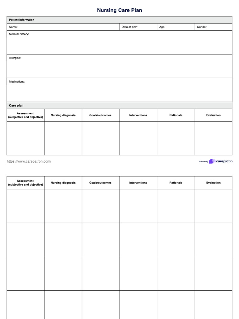 Nursing Care Plan Sample | PDF | Osteoarthritis | Pain