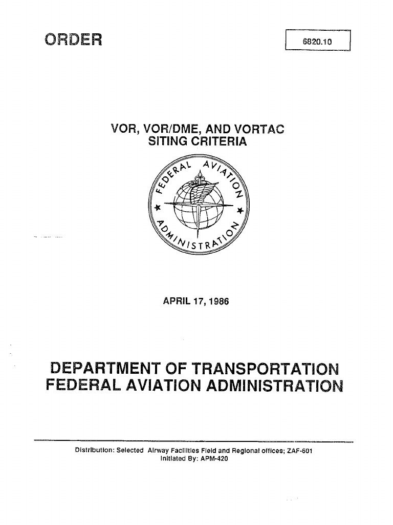 VORTAC Siting Criteria - 6820.10 | PDF