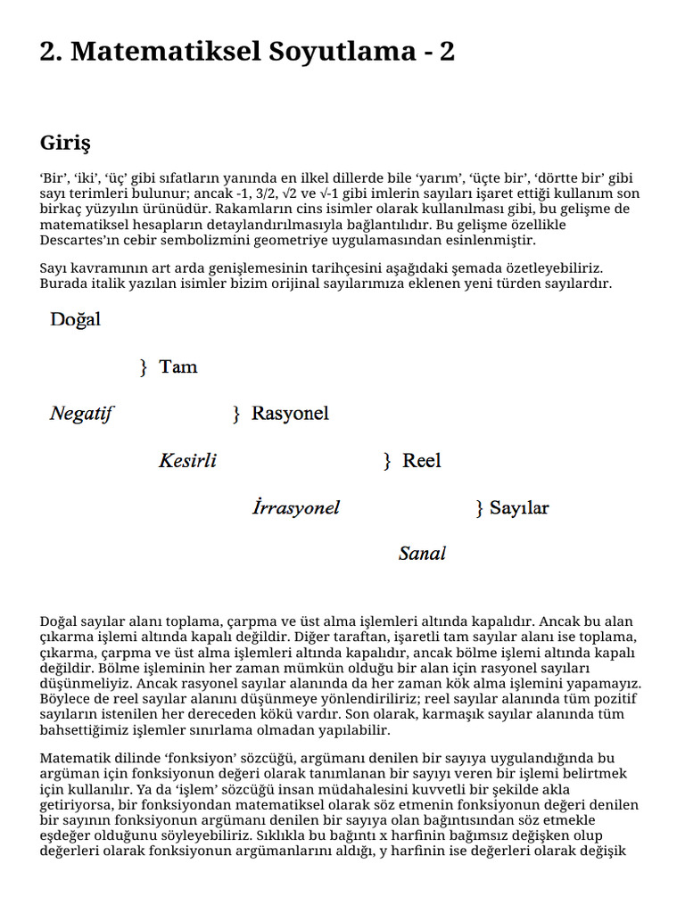 Ders _ MANTIK FELSEFESİ _ Ünite _ 2. Matematiksel Soyutlama - 2 - Ünite ...