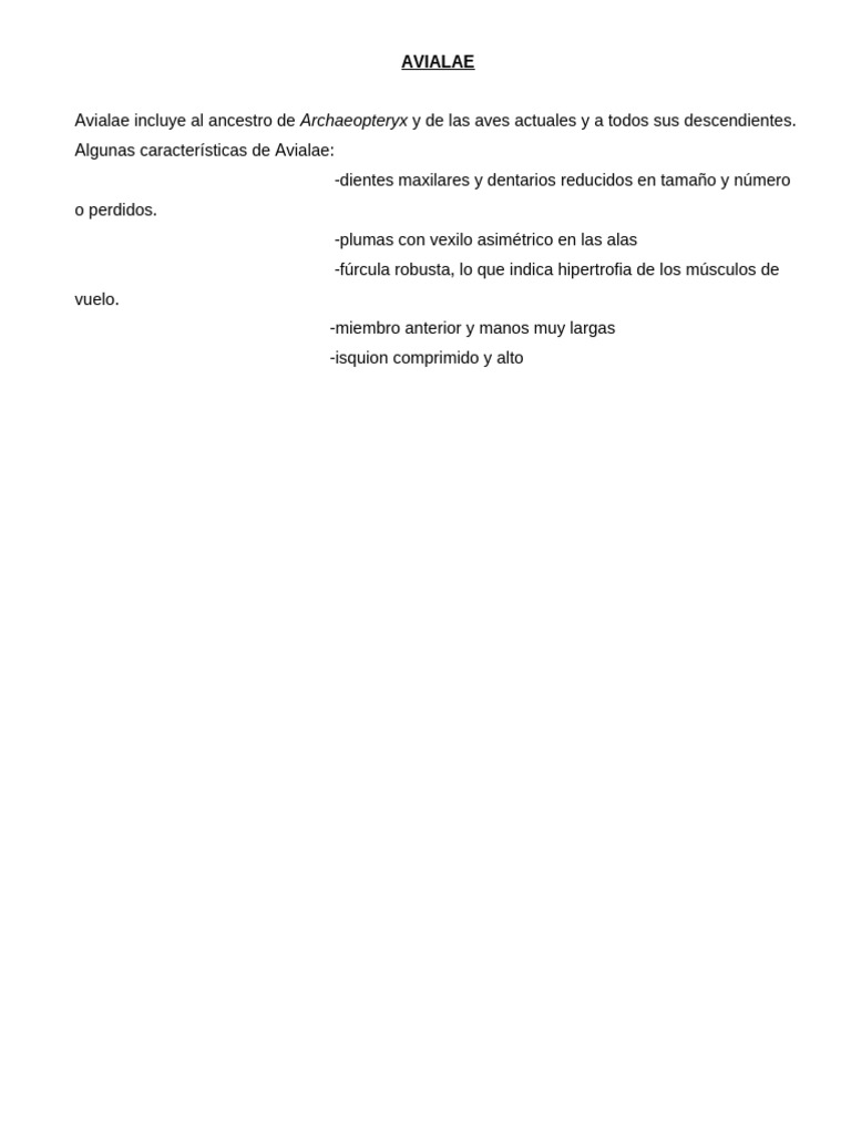 10 Avialae | PDF | Aves | Pluma