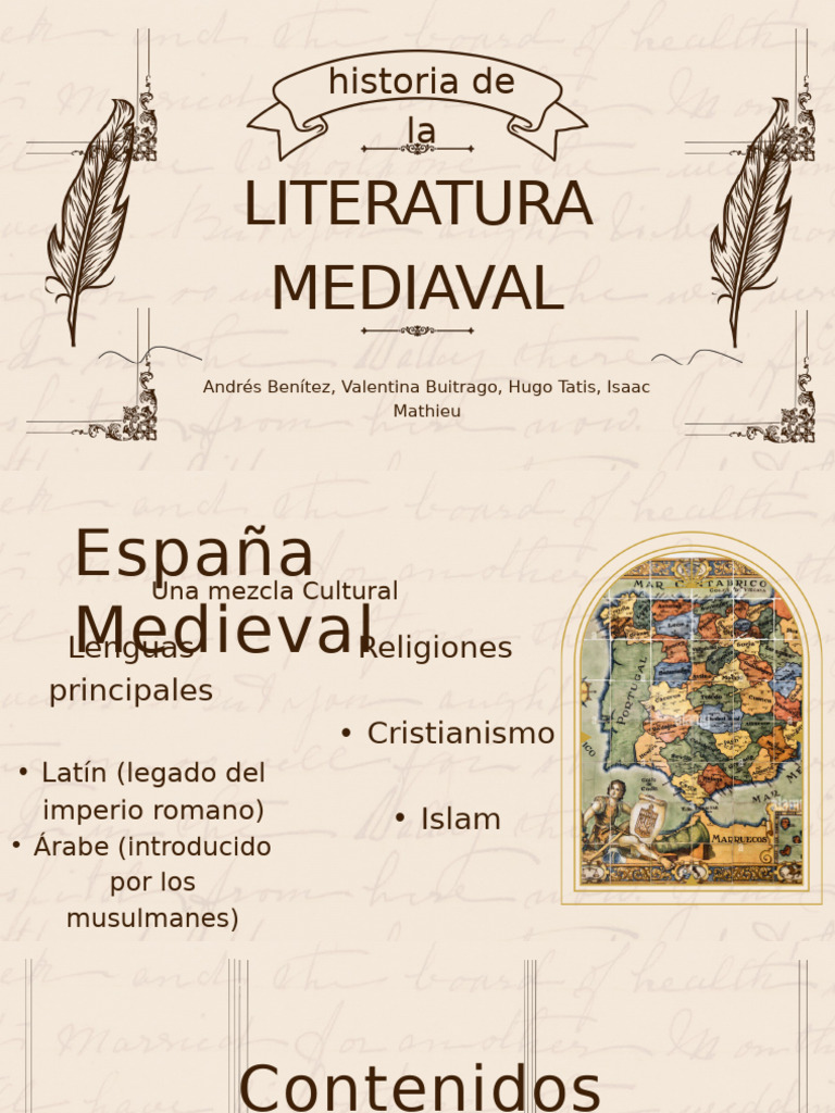 Literatura Medieval en España: Temas y Estilos | PDF