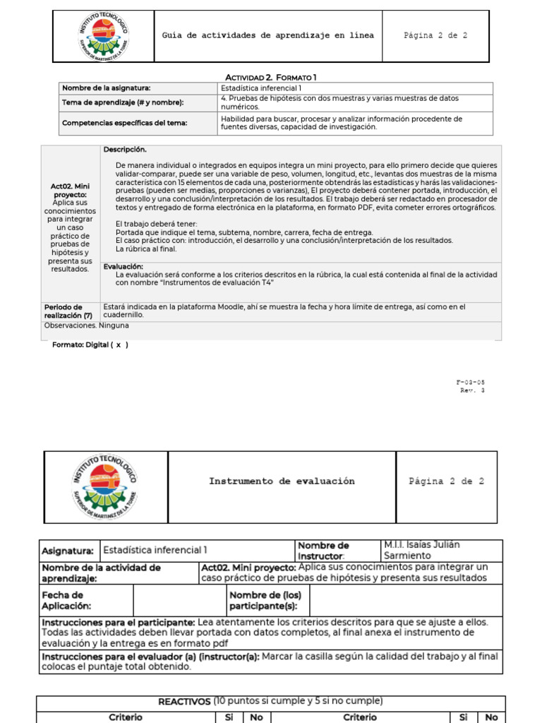 Act02-T4 | PDF | Estadísticas | Moodle