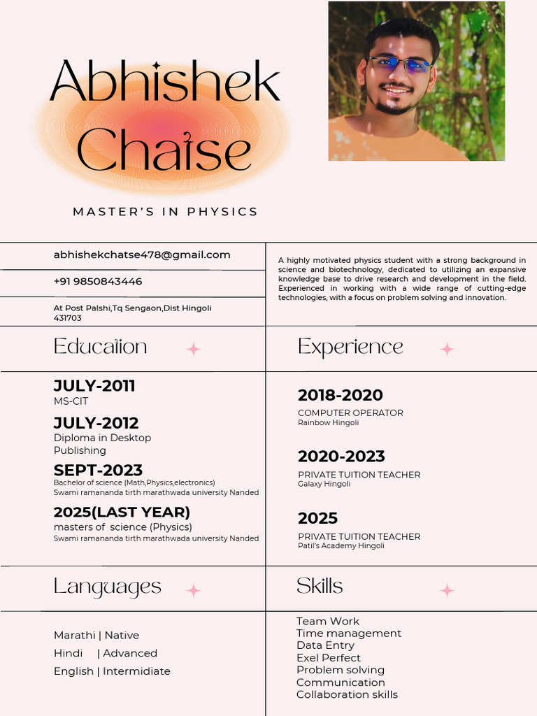 PG Resume | PDF
