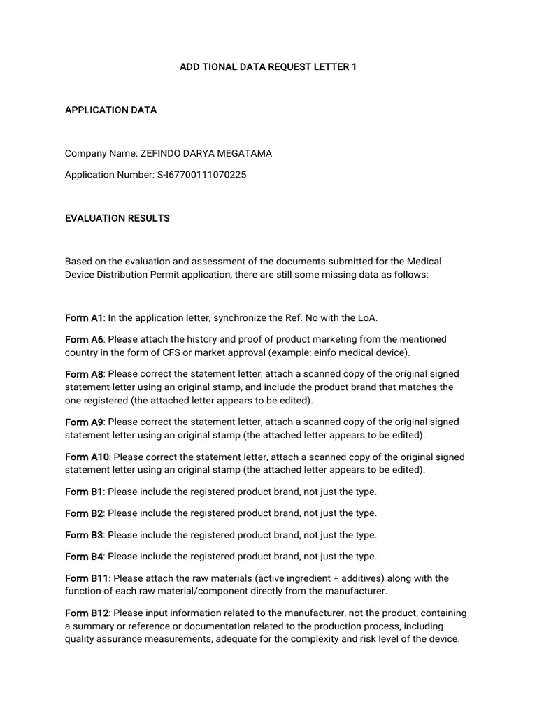 Additional Data Request Letter 1 Cancer Antigen 15-3 | PDF | Sensitivity And Specificity | Data