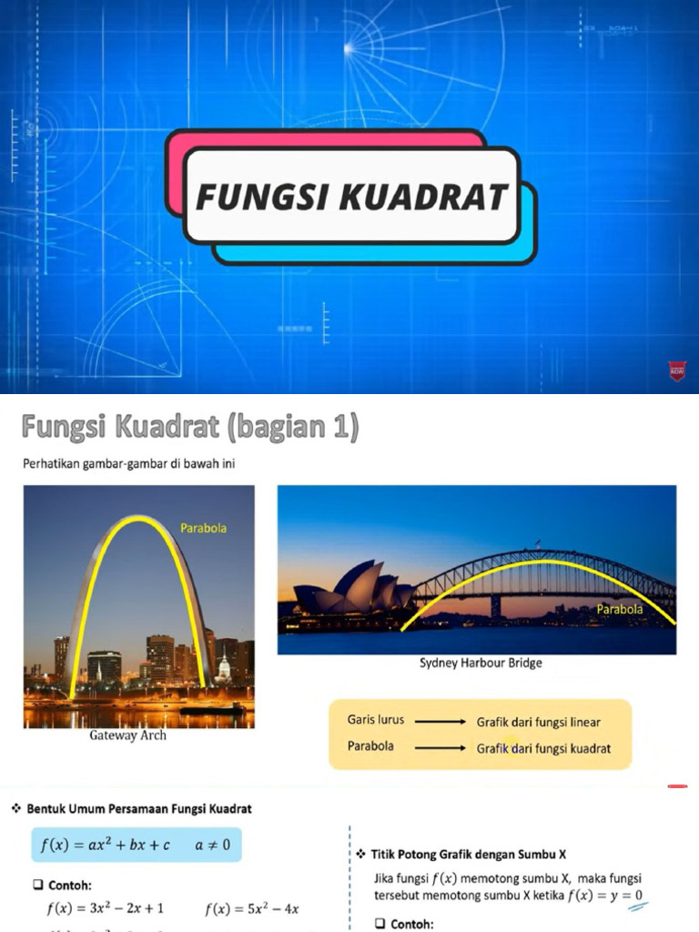 13 Fungsi Kuadrat Part 1 | PDF