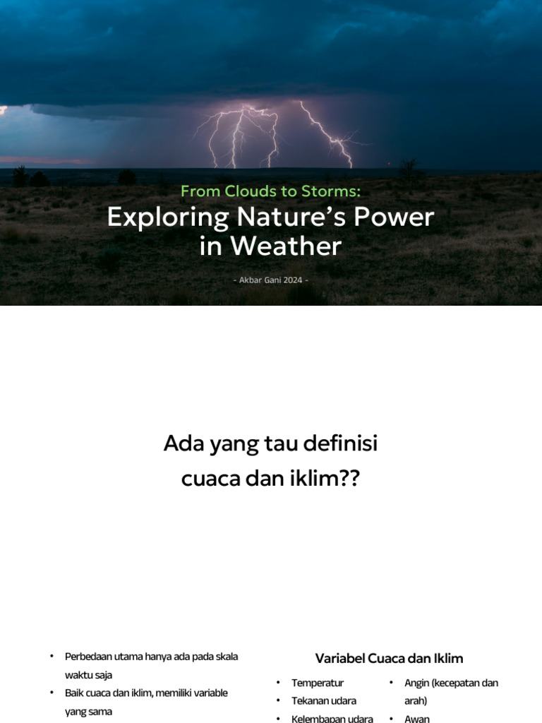 CUACA DAN IKLIM | PDF