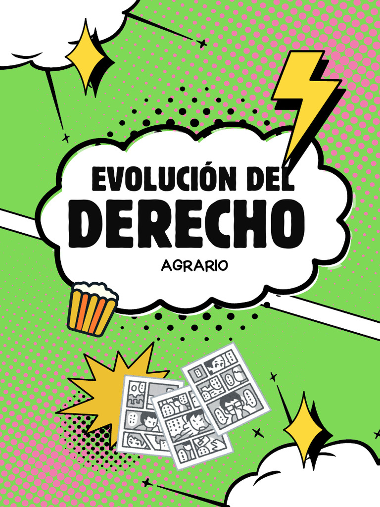 Documento A4 portada de proyecto creativo comics femenino rosa | PDF