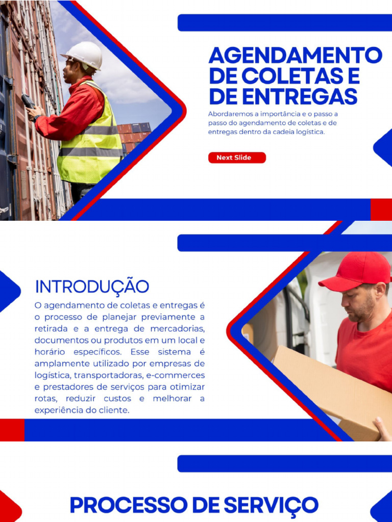 Agendamento de Coletas e Entregas. | PDF