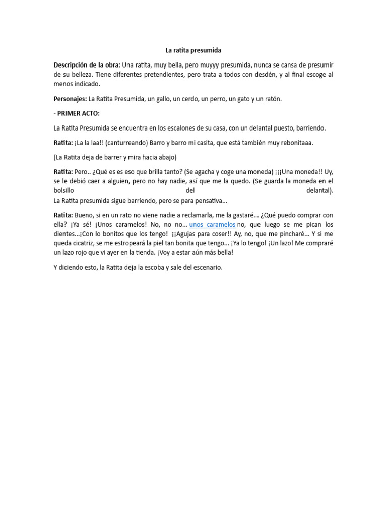 La Ratita Presumida | PDF