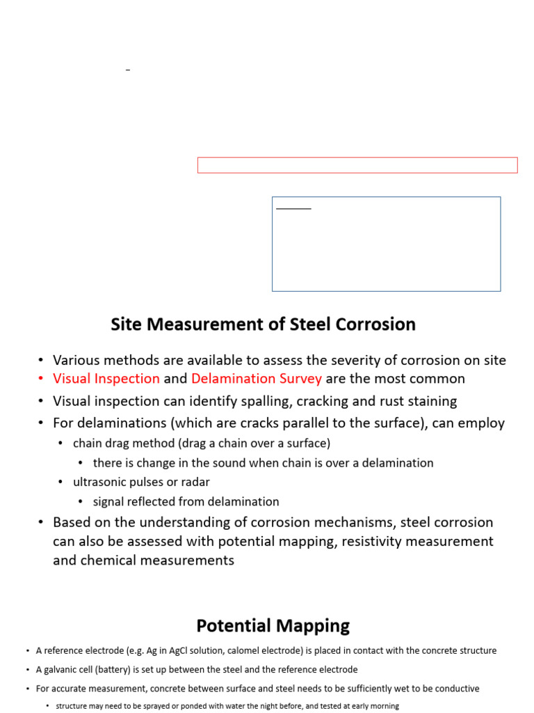 Steel Corrosion Measurement - Control - Repair | PDF | Corrosion | Concrete