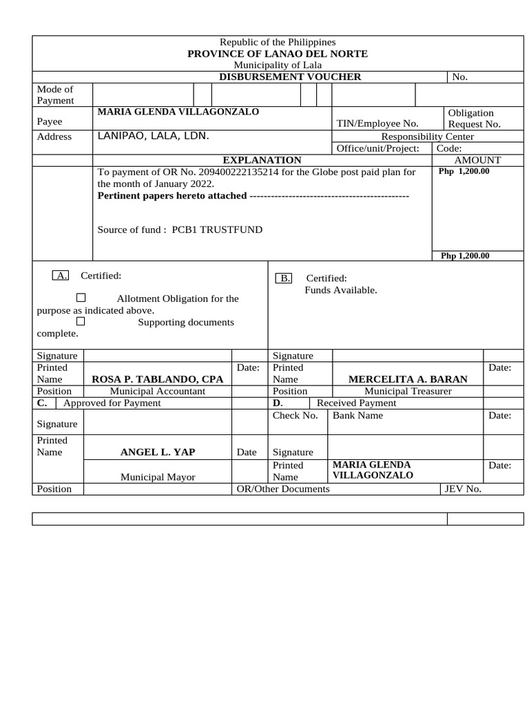 Voucher Insurance Reimburse | PDF | Payments | Money