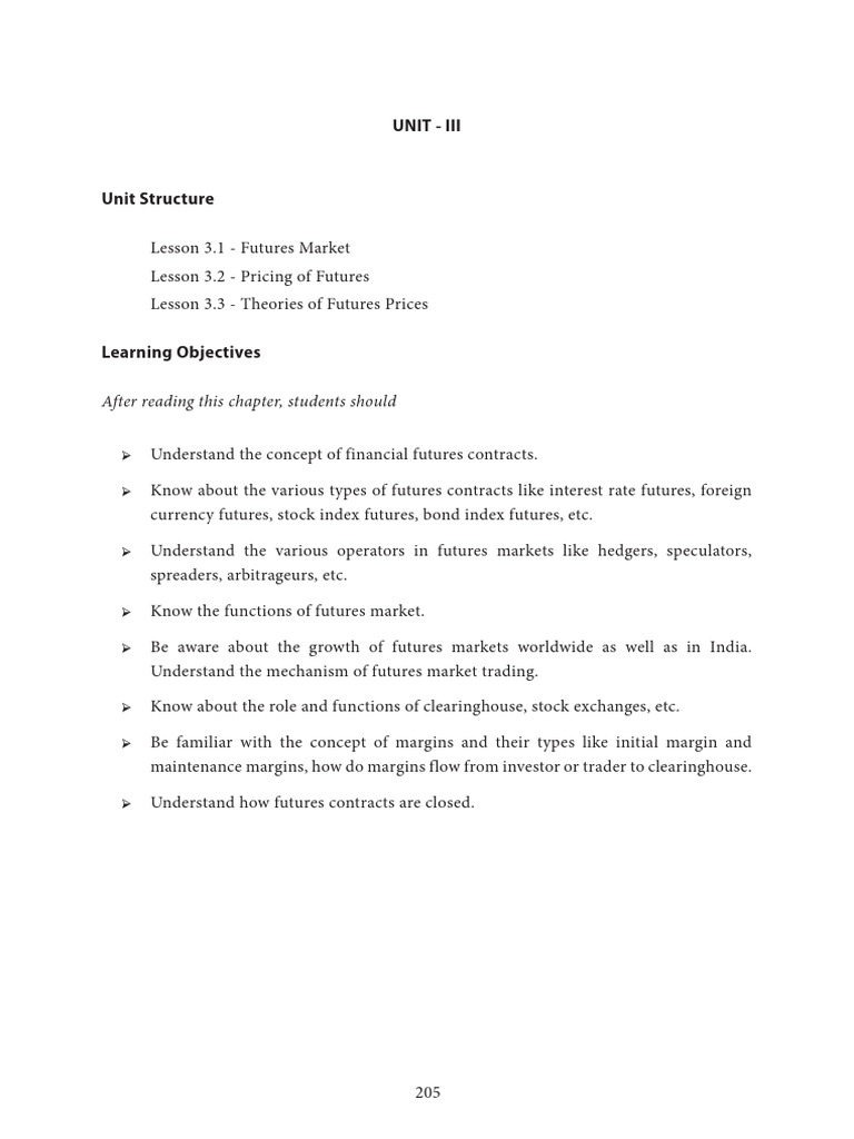 Futures Unit 3 | PDF | Cost Of Living | Futures Contract