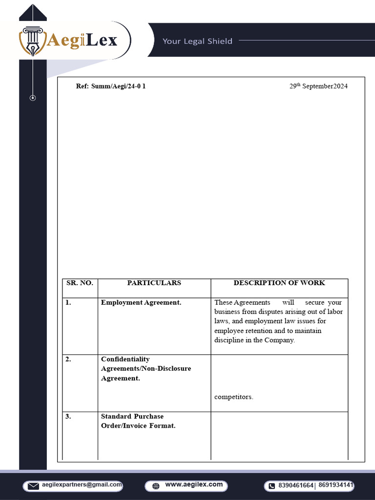 Summit Engineers Scope of wORK | PDF | Mediation | Business