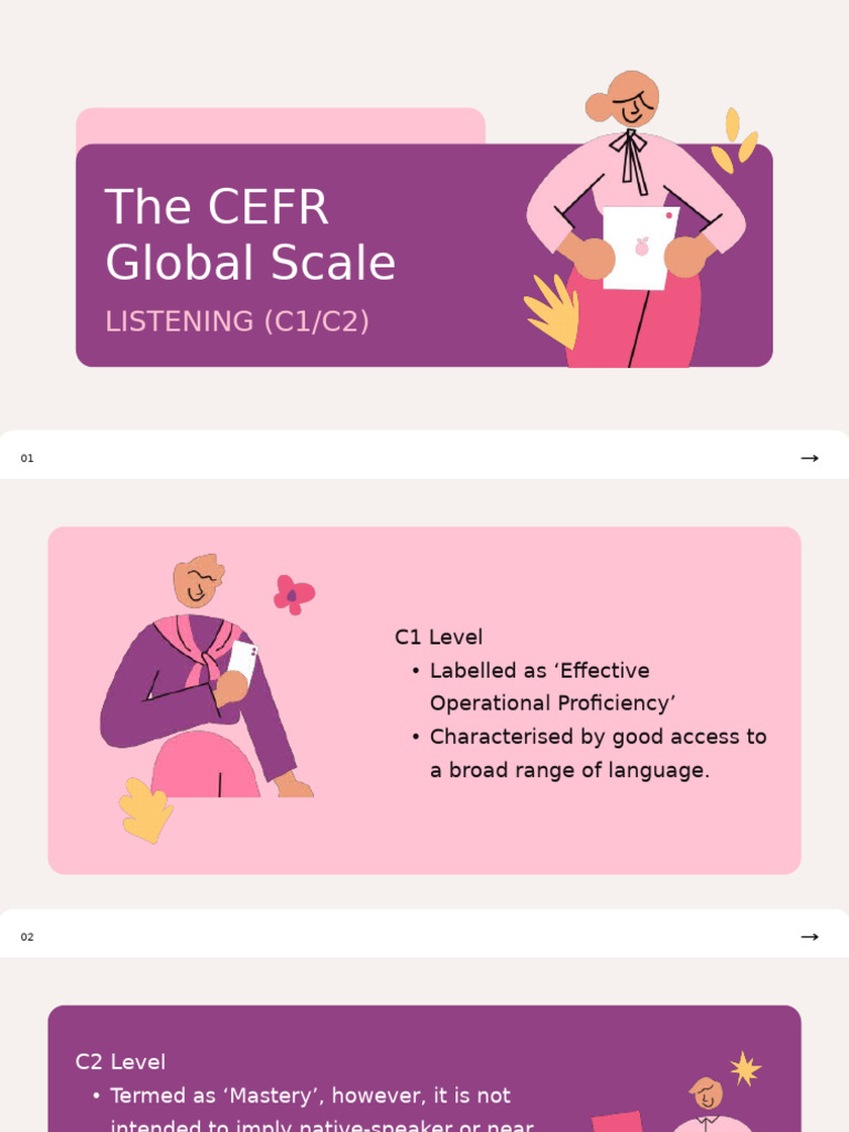 The CEFR Global Scale | PDF