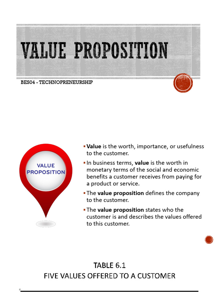 Value-Proposition | PDF | Strategic Management | Private Sector