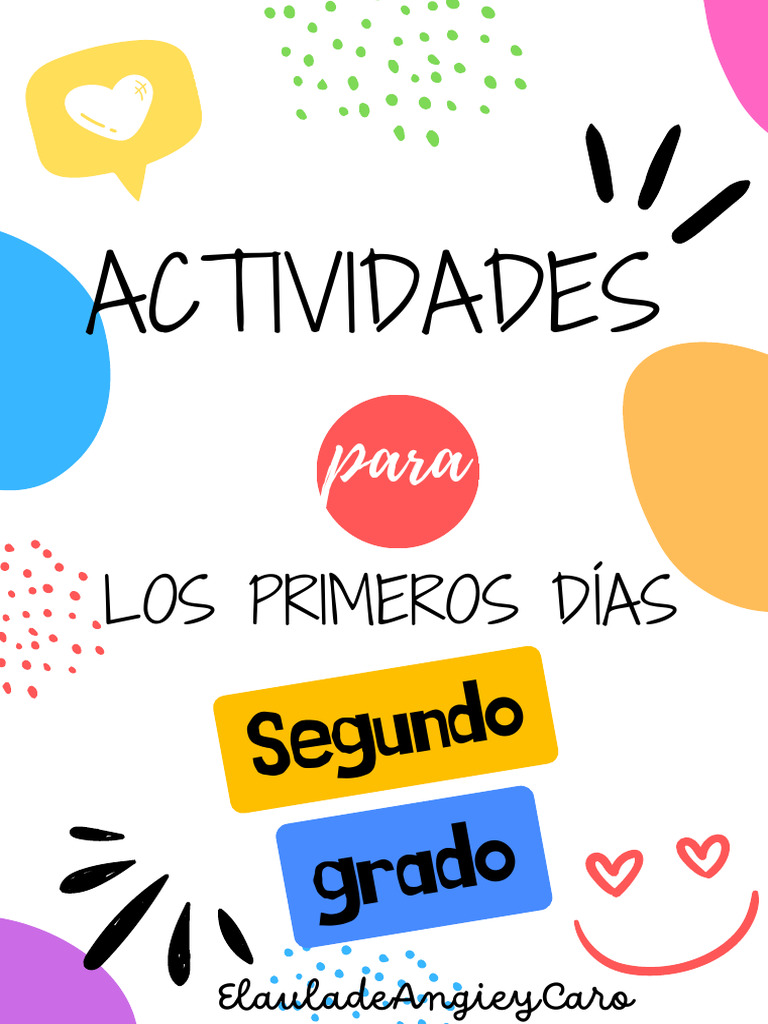 Actividades para el Primer Día en 2° | PDF