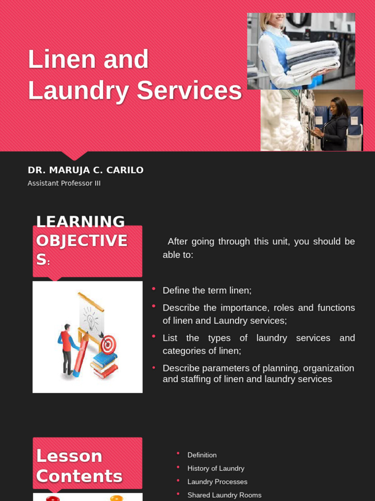 Types of Laundry in Housekeeping | PDF | Washing Machine | Laundry