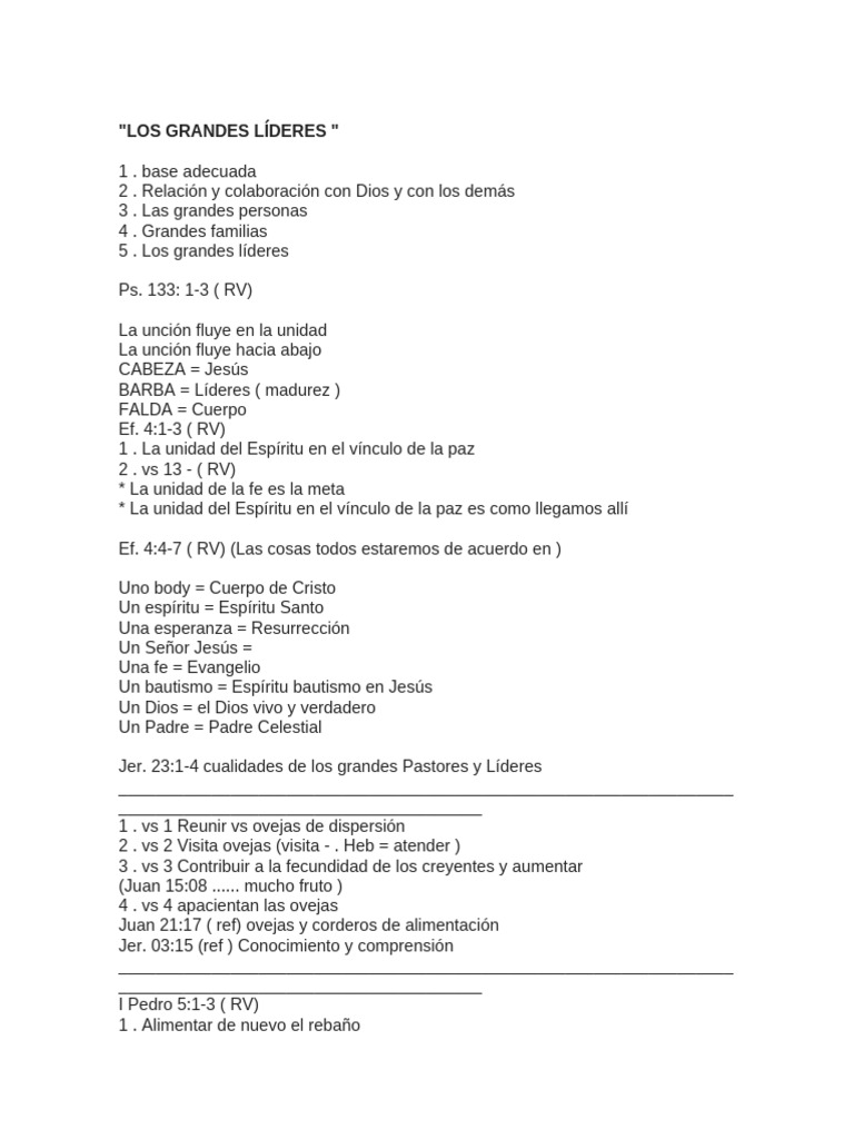 Así Son Los Grandes Líderes | PDF