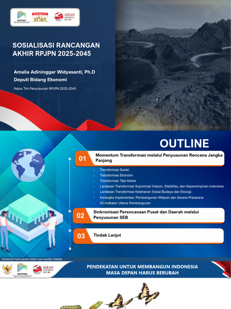 Sosialisasi RPJPN 2025-2045 Kemendagri Final 28082023 | PDF