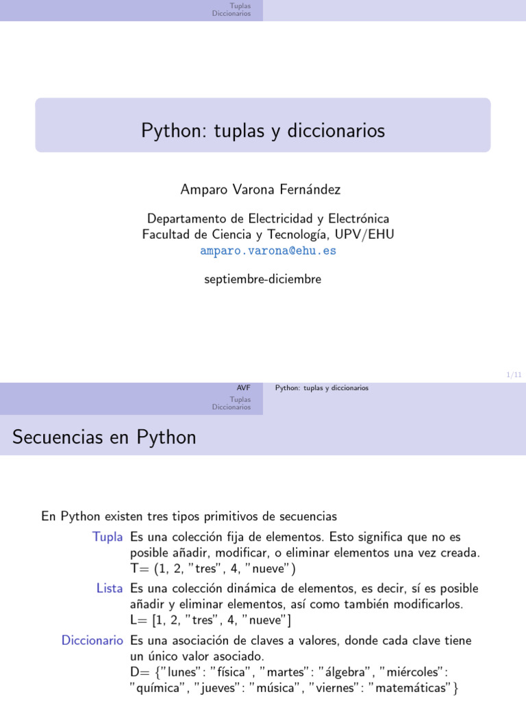 7 Python - Diccionarios | PDF | Python (lenguaje de programación ...
