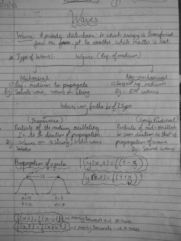 Waves Class 11th Physics | PDF
